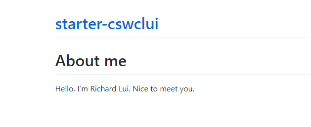 Exercise Github Page Lectures 5630